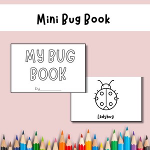 Spring Emergent Reader Bug Book Digital Download for Kids Activities - Etsy