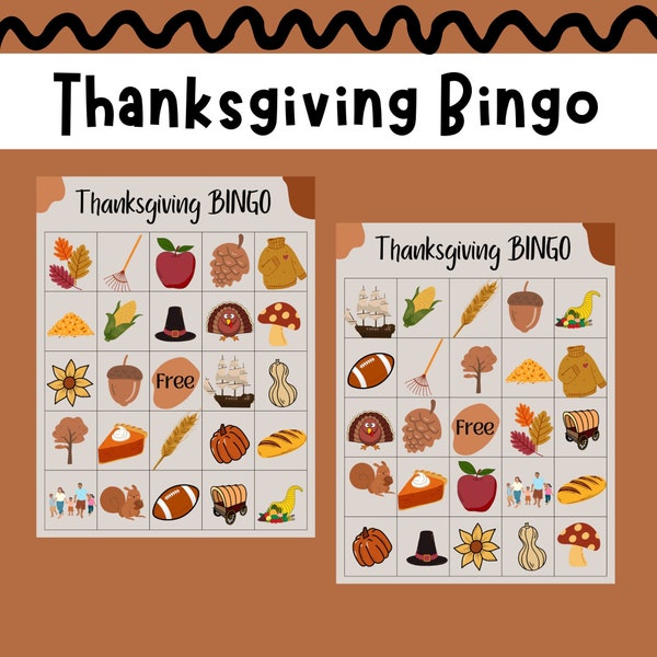 Thanksgiving Games for Kids - Etsy