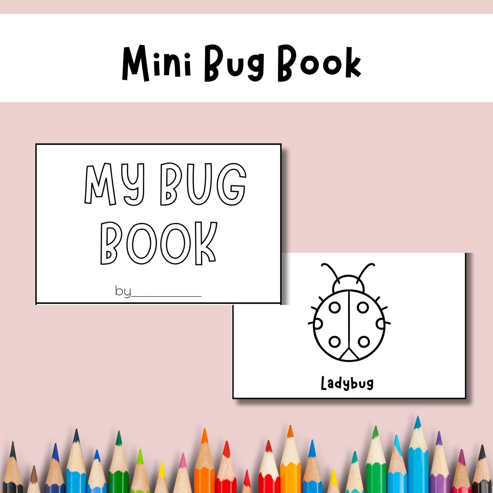 Spring Emergent Reader Bug Book Digital Download for Kids Activities - Etsy