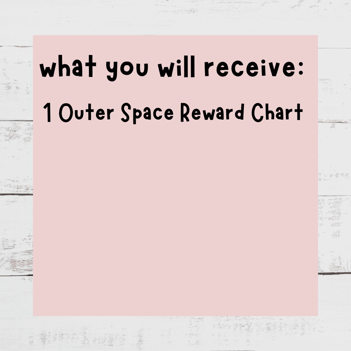 Outer Space Reward Chart, Reward Chart for Kids, Reward Chart Printable ...