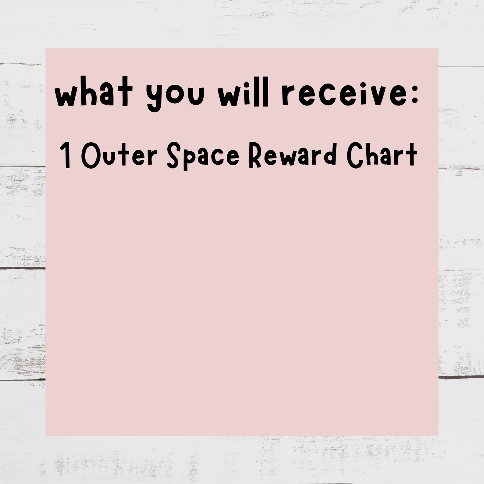 Outer Space Reward Chart, Reward Chart for Kids, Reward Chart Printable ...