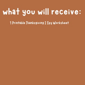 Thanksgiving I Spy Game, Thanksgiving Game, Printable Childs I Spy Game ...