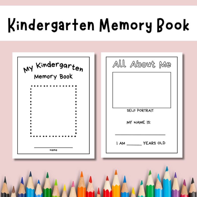 Kindergarten Memory Book, School Memory Book, School Memories, School ...
