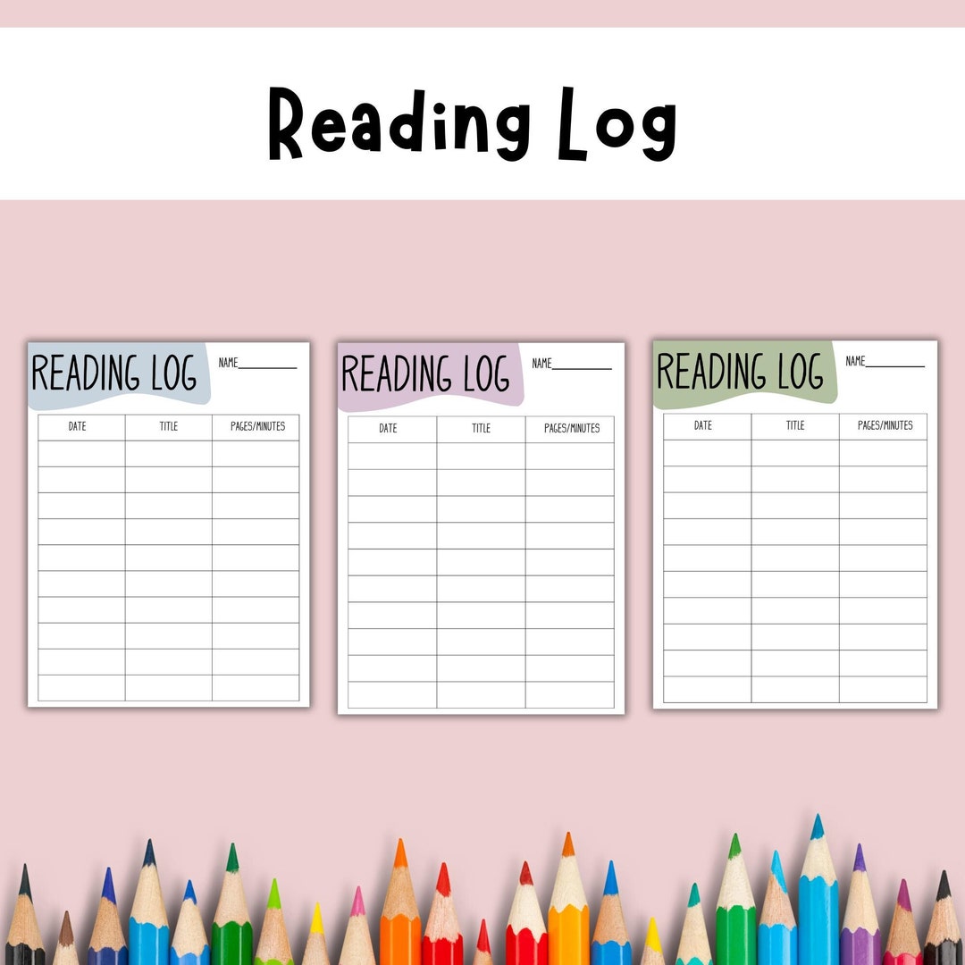 Kids Reading Log Journal: Tracker, Challenge & Review Planner for Young ...