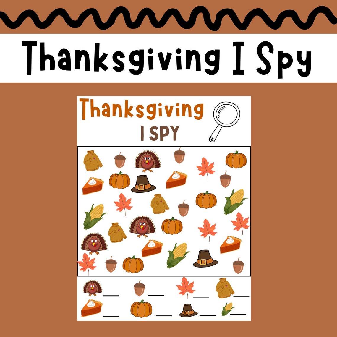 Thanksgiving I Spy Game, Thanksgiving Game, Printable Childs I Spy Game ...