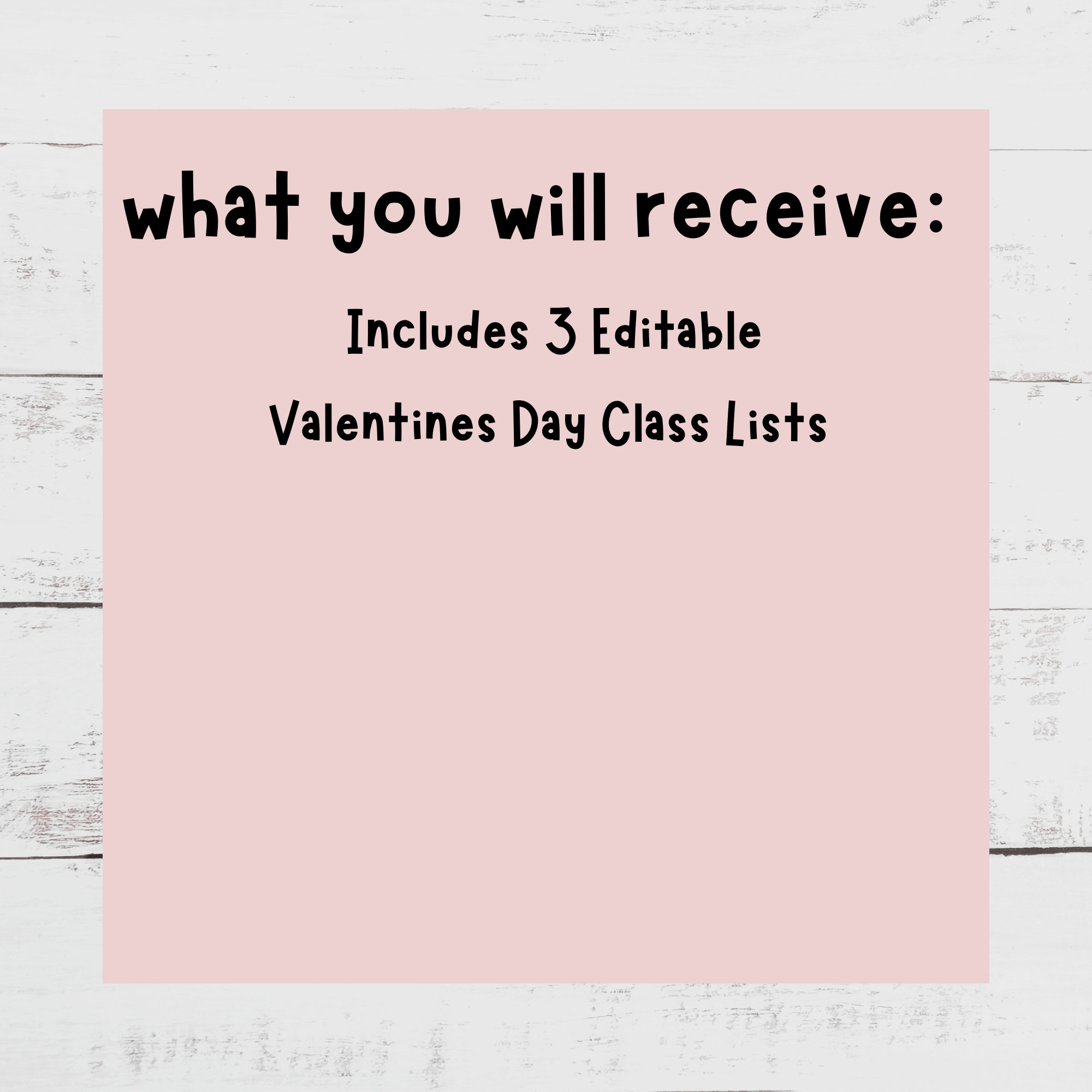 Valentine's Day Class List Template, Editable Canva Template, Instant ...