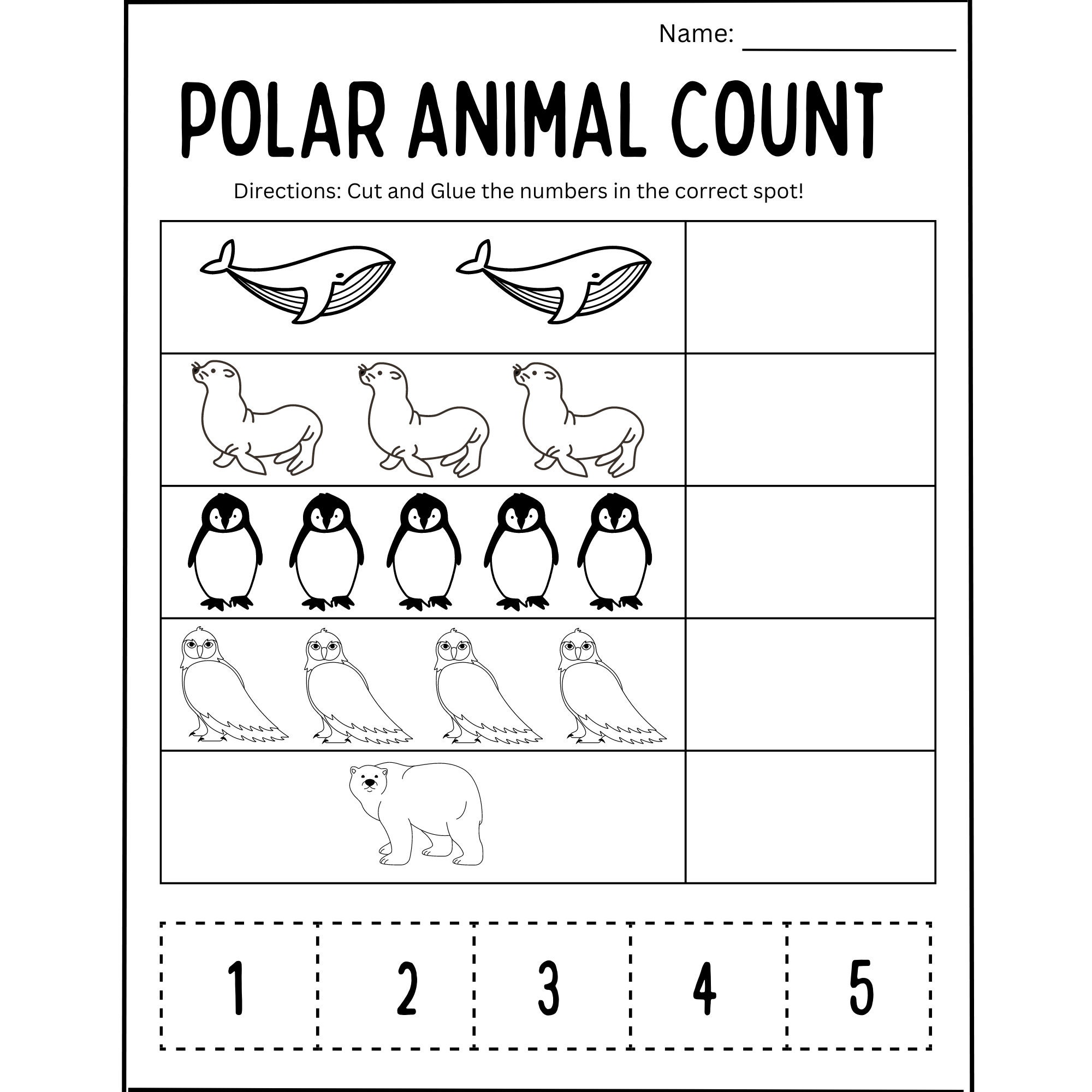 January Preschool Printable Bundle | Winter Digital Download Worksheets ...