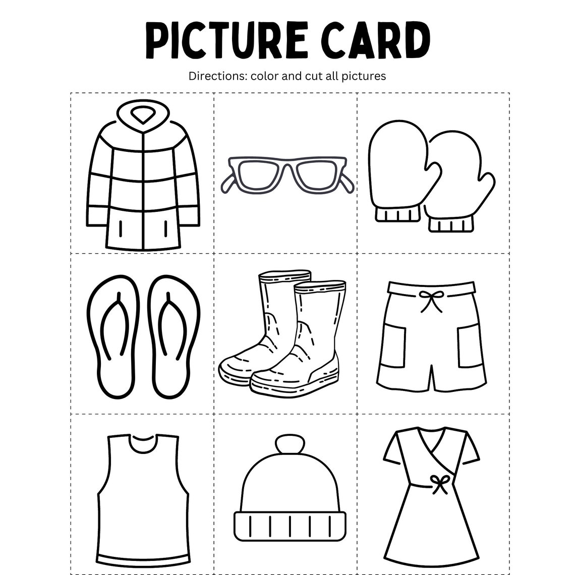Winter Theme Sorting Digital Worksheet Printable for Preschool and ...