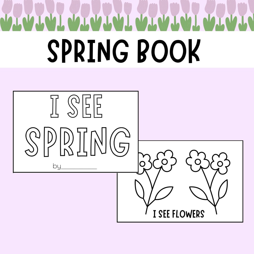 Spring Emergent Reader Digital Download - Kids Activity, Printable ...