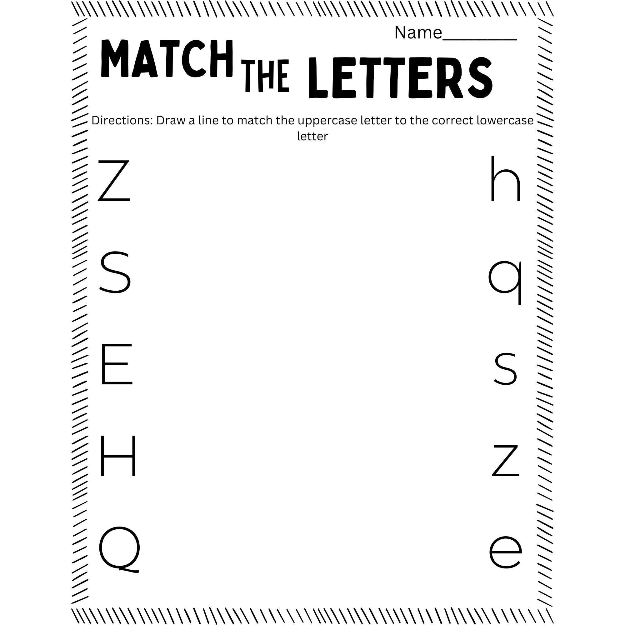 Interactive Alphabet Matching Digital Download for Kids - Etsy