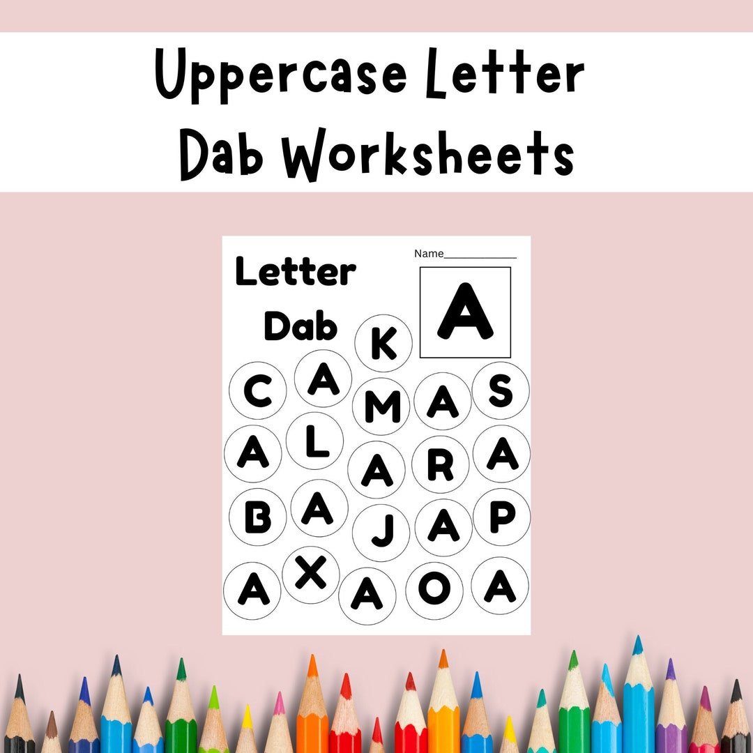Printable Alphabet Learning Sheets for Preschool Kids - Digital ...