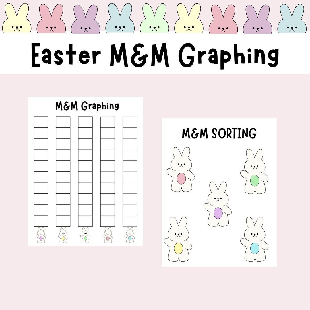 Fun Easter M&M Sorting Graph Activity for Preschool Kids - Digital ...