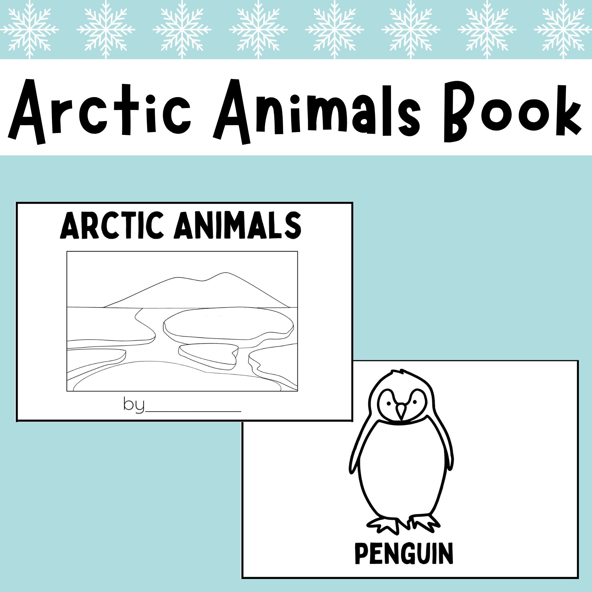Arctic Animals Winter Activity Book Digital Download for Kids - Etsy