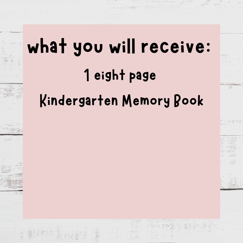 Kindergarten Memory Book: Personalized School Keepsake for Graduation ...