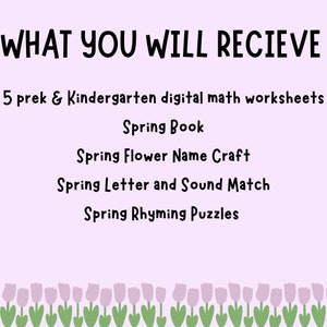 Spring Mega Bundle, Math Worksheets, Preschool Worksheets, Kindergarten ...
