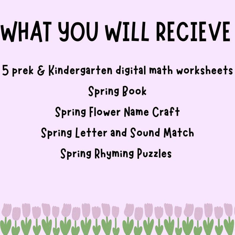 Spring Mega Bundle, Math Worksheets, Preschool Worksheets, Kindergarten ...