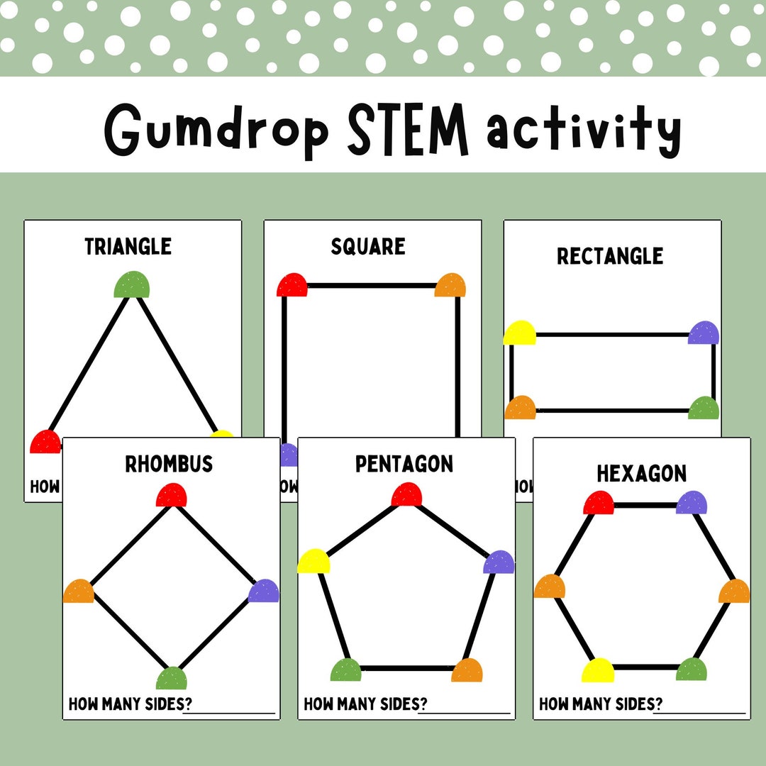 Gumdrop STEM Winter Activities and Worksheets for Preschool and ...