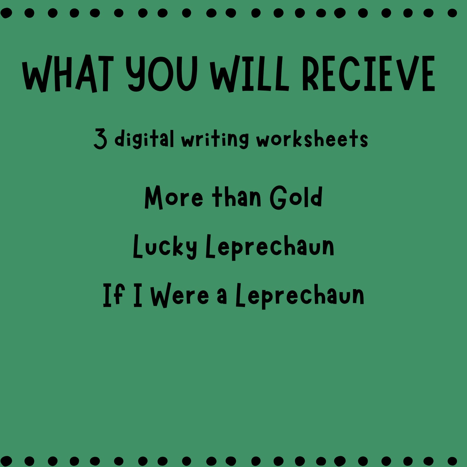 St. Patrick's Day Writing Bundle, Writing Worksheets, Writing Practice ...