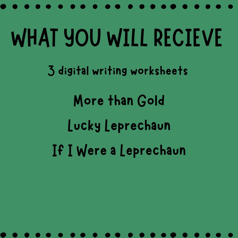 St. Patrick's Day Writing Bundle, Writing Worksheets, Writing Practice ...