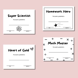 Customizable End-of-year Student Recognition Certificates: Printable ...