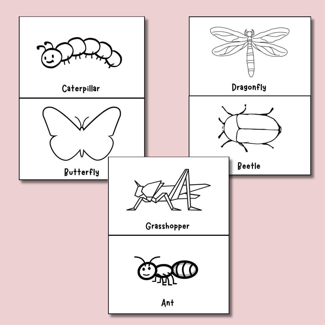 Spring Emergent Reader Bug Book Digital Download for Kids Activities - Etsy