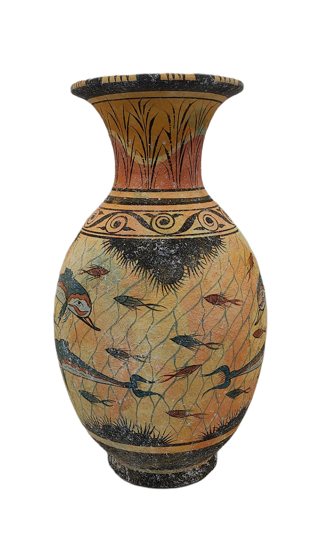 Ancient Greek Minoan, Ceramic Oinochoe, Greek Vase, Dolphins Fresco ...