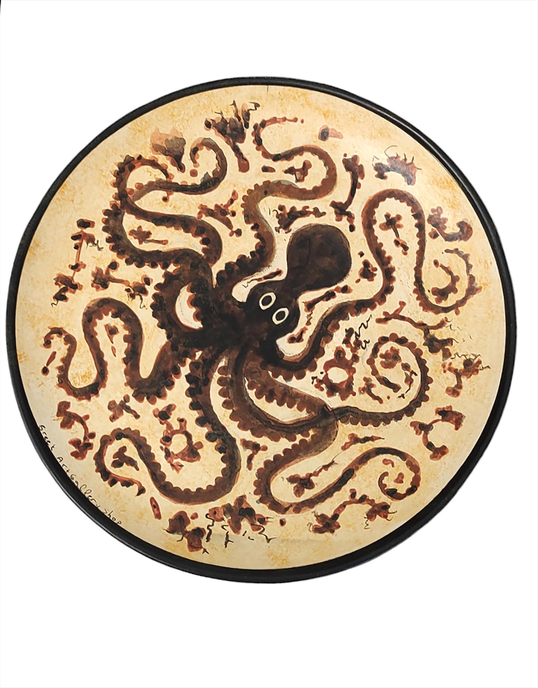 Ceramic Plate Minoan Octopus Wall Hanging Home Gift Idea Greek Art ...
