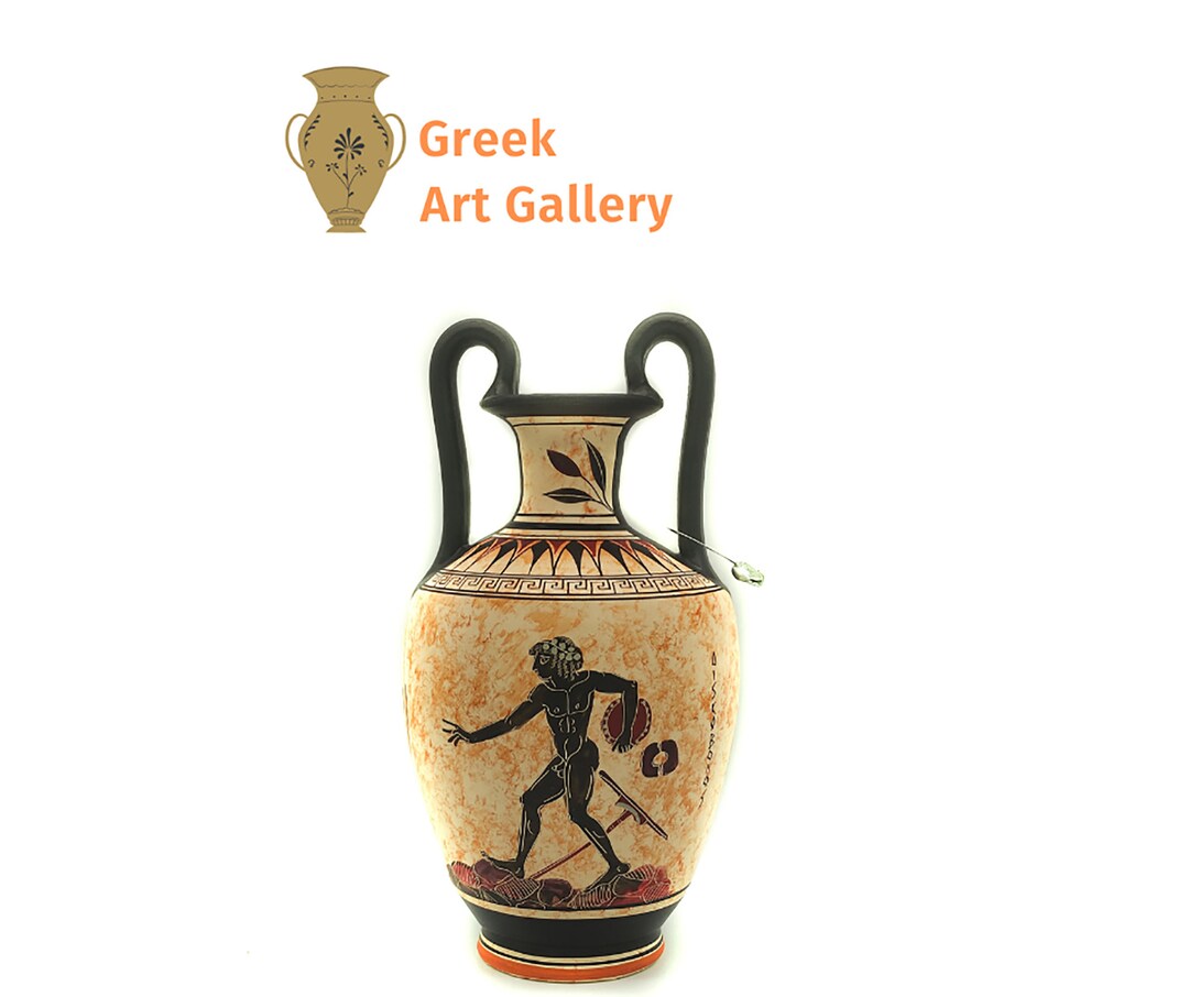 Ceramic Ancient Game, Ancient Athlete Discus, Ancient Greek Amphora ...
