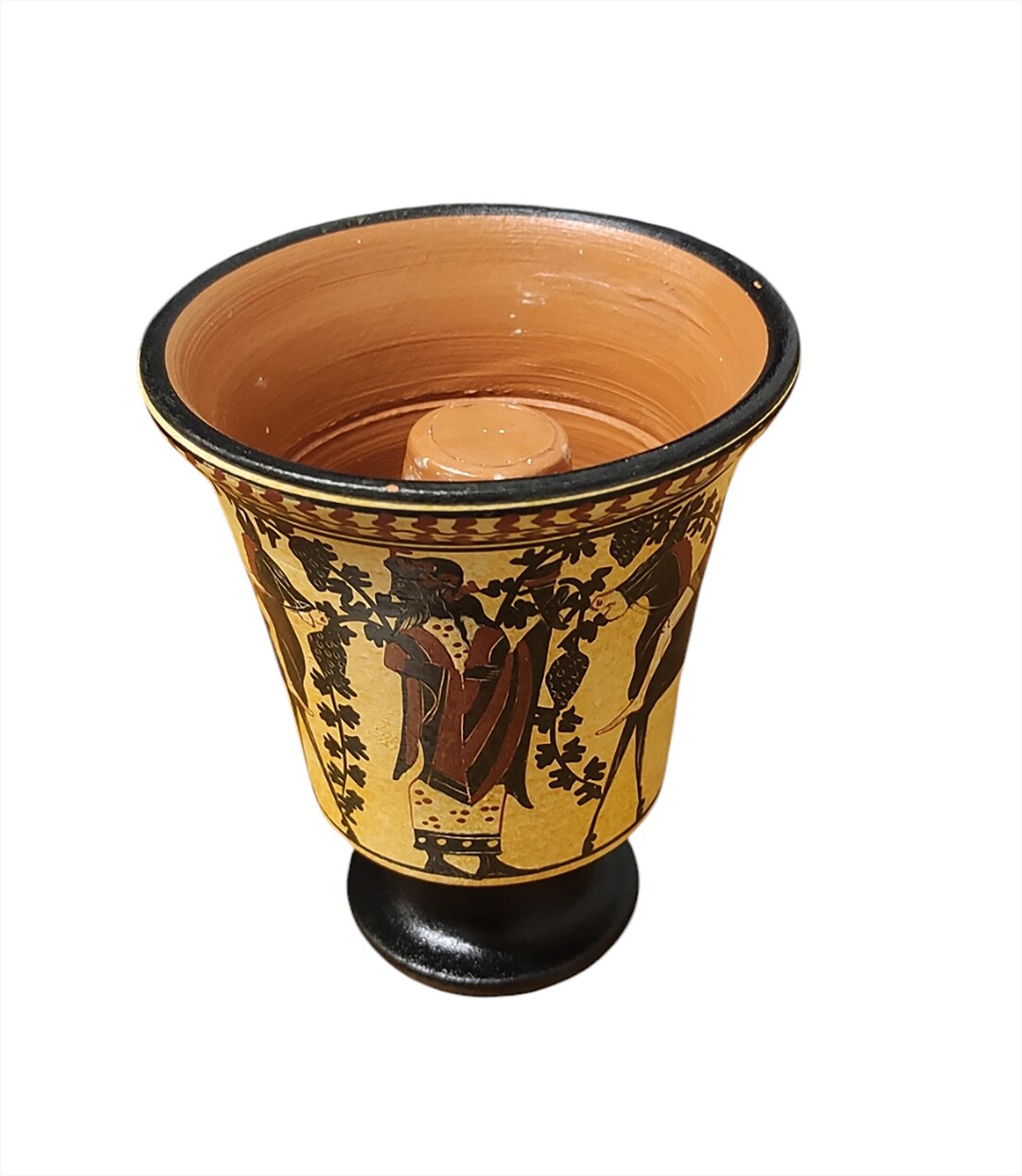 Ceramic Justice Cup, Dionysos and Mainades, Greek Art Gallery Shop - Etsy