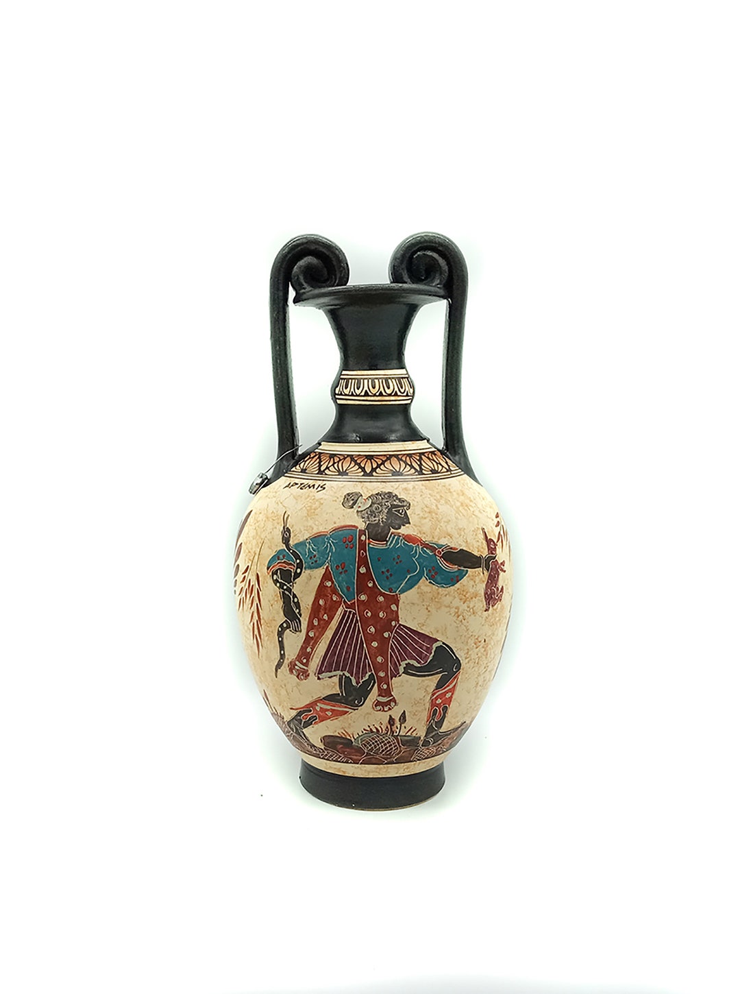 Classic Amphora Jason and Sphinx Greek Mythology Artemis Diana Vase - Etsy
