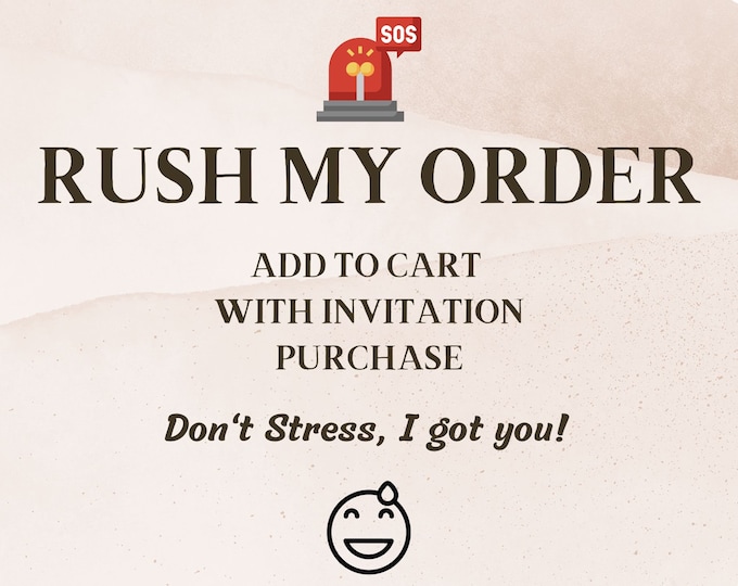 Rush My Order - Etsy UK