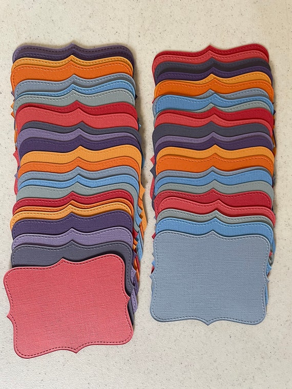 50 Stampin up Top Notes Die Cut Shapes Labels Tags Textured - Etsy