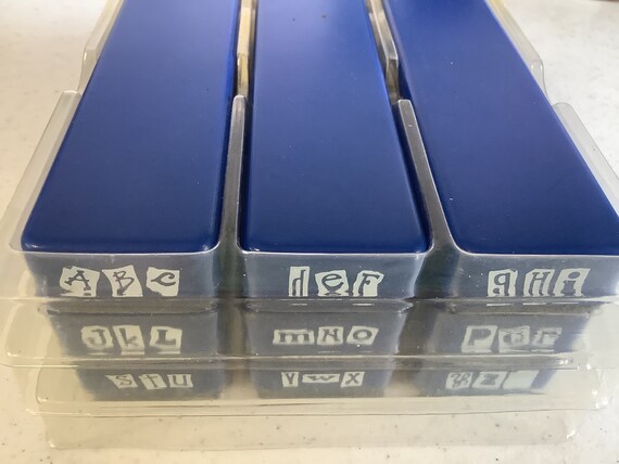 Sizzix Brand Set of 9 Dies. Alphabet Ransom Font. Excellent - Etsy