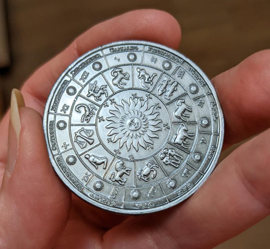 Zodiac Constellation Coin (1.5 Inch, 1 Oz) Astrology Boho Challenge - Etsy