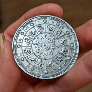 Zodiac Constellation Coin (1.5 Inch, 1 Oz) Astrology Boho Challenge - Etsy