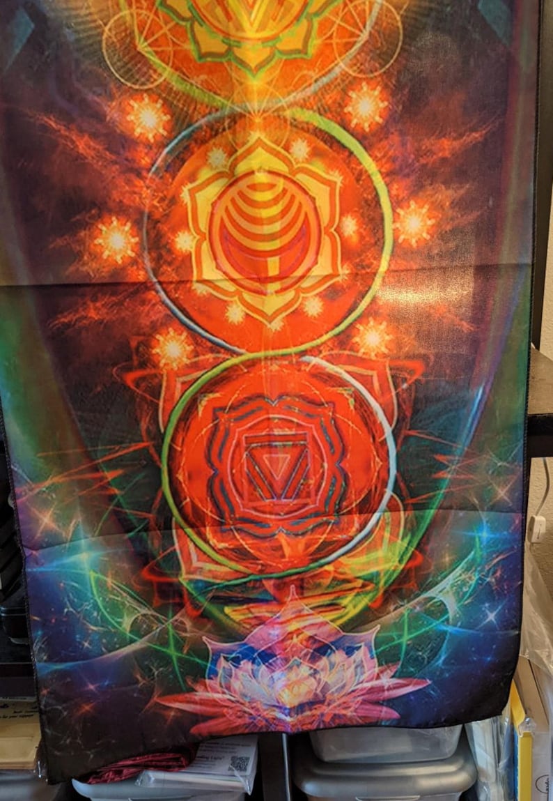 Chakra Psychedelic Boho Tapestry Wall Hanging (15 X 59 Inches) - Etsy