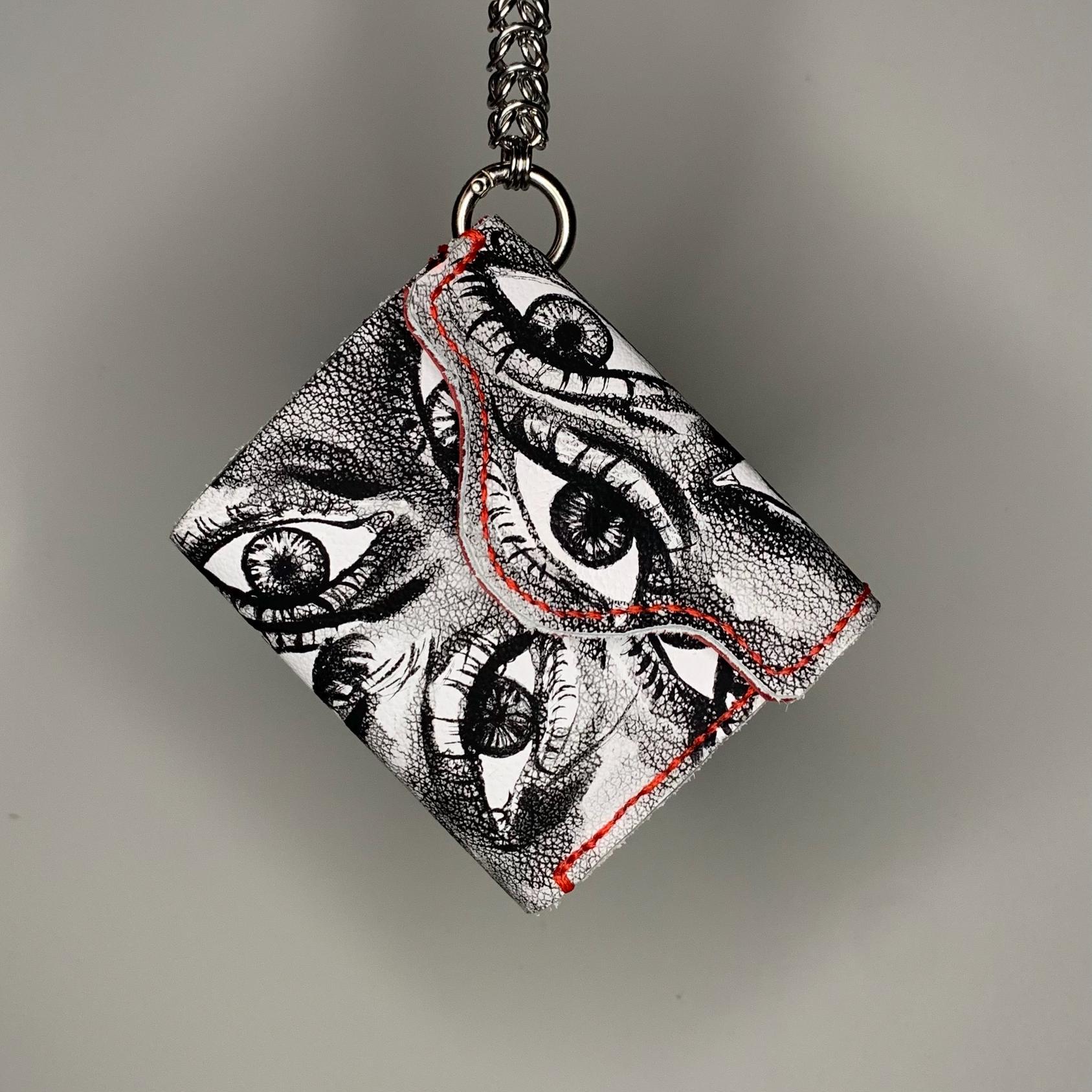 Eye Wallet. Leather Handmade Trifold Coin Pouch. Loricariiidae - Etsy