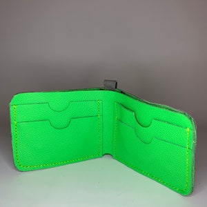 Neon Green Goblin Face Bifold Wallet. Chainmail Wallet Chain ...