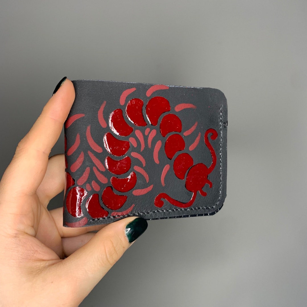 Centipede Bifold Wallet. Insect Bug Art. Gothic Alt Fashion ...
