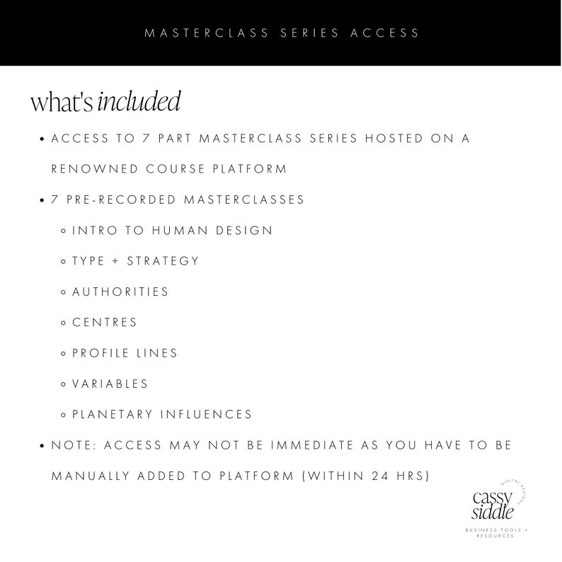 Human Design in Business Masterclass (mini-course Access) Training - Type, Strategy, Authority ...