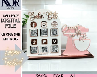 SVG Double Arch Sign With Business Card Holder, Digital Download ...