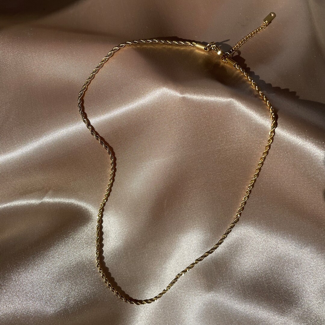 Cord Chain Rope Chain Gold - Etsy
