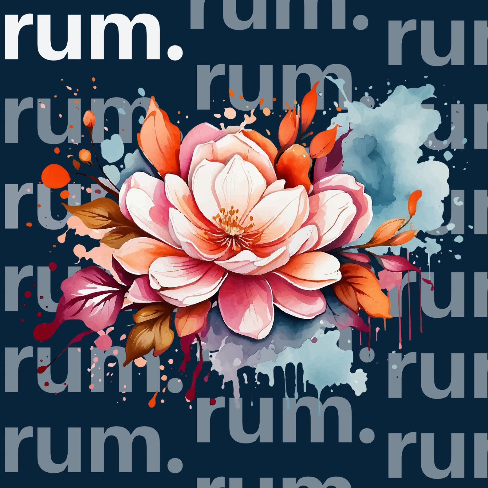 Watercolor Flower, SVG File, Flower Svg File, Flower Vector Image ...