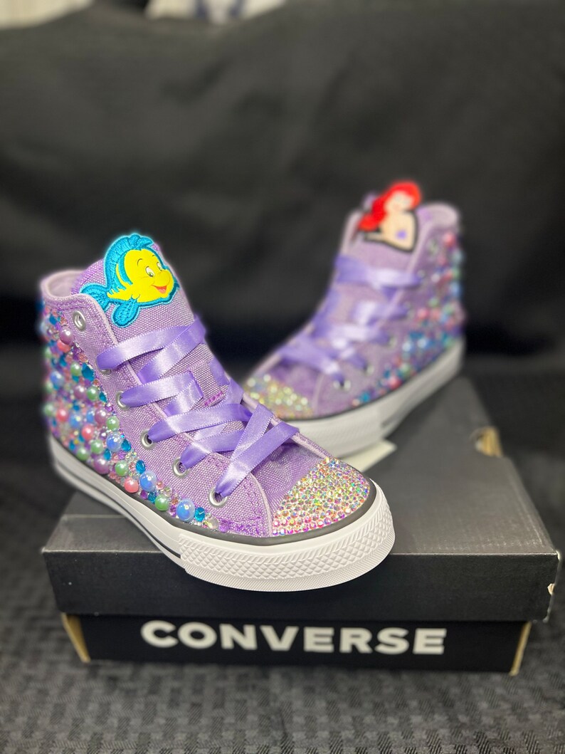 Disney Converse / Little Mermaid Shoes / Little Mermaid - Etsy