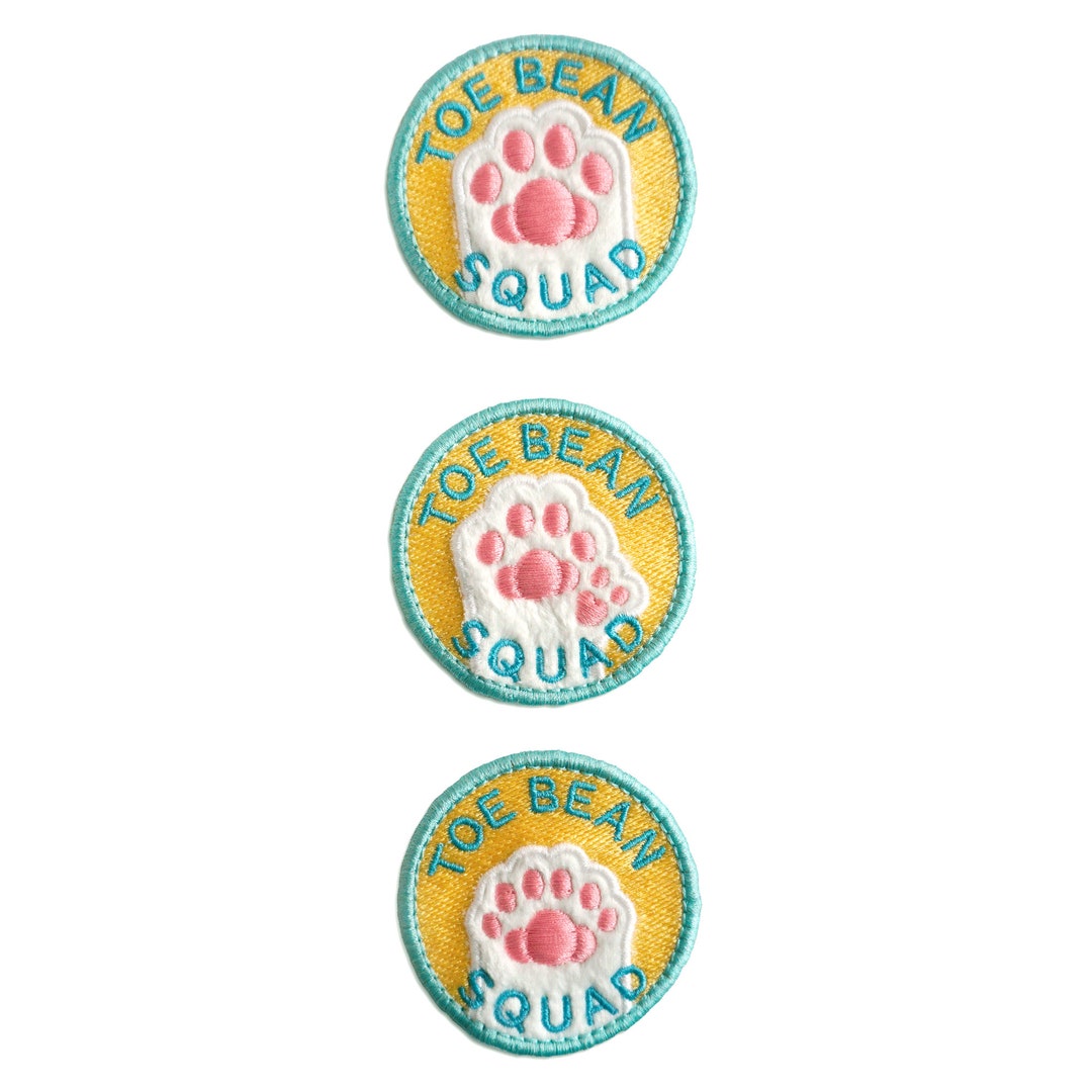 Original Design Toe Bean Squad Patch - Etsy