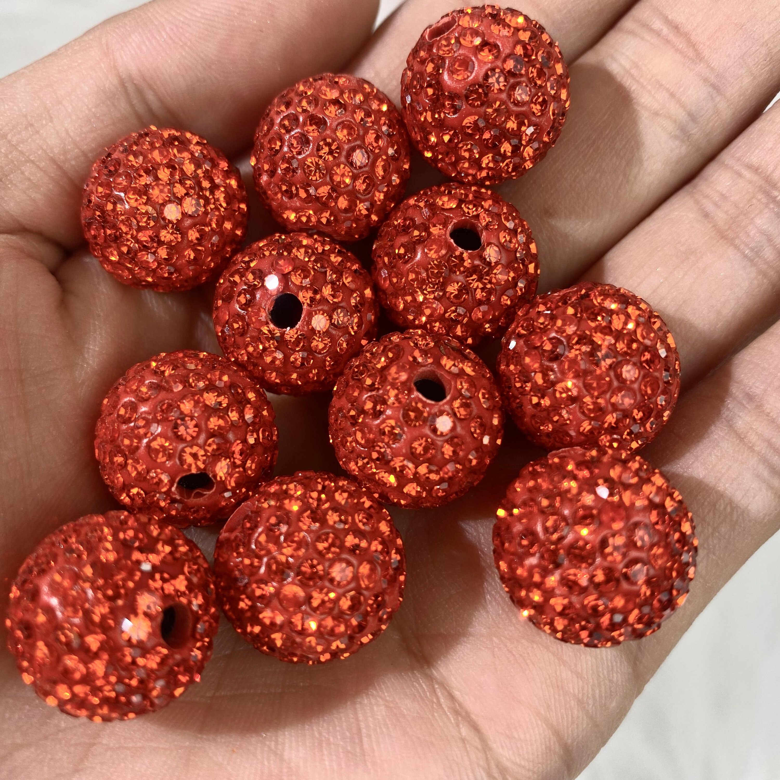 Grade A Sparkle 16mm Crysta Round Rhinestone Beads / Gumball Beads for ...