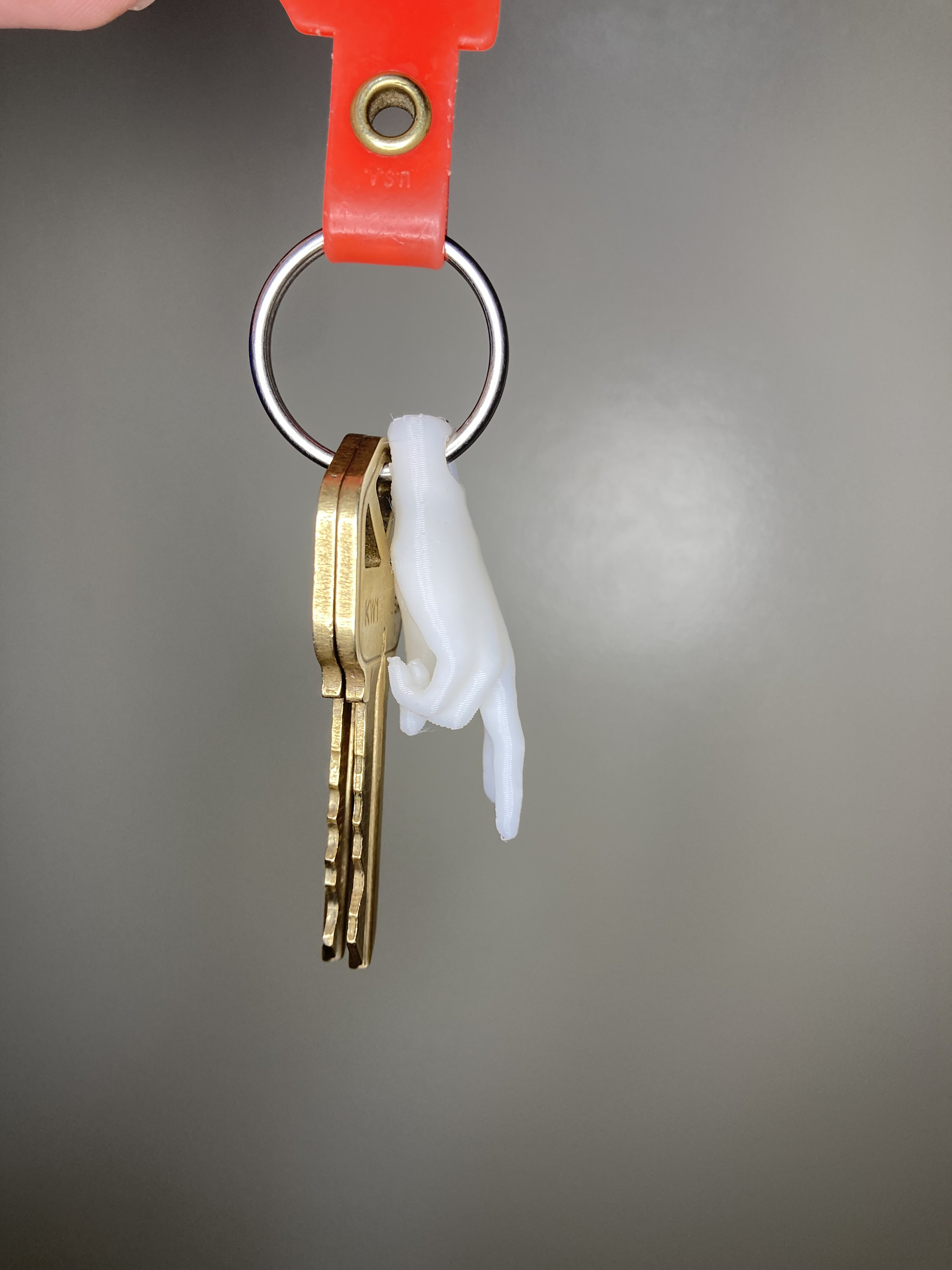 3D Printed Peace Sign Keychain - Etsy