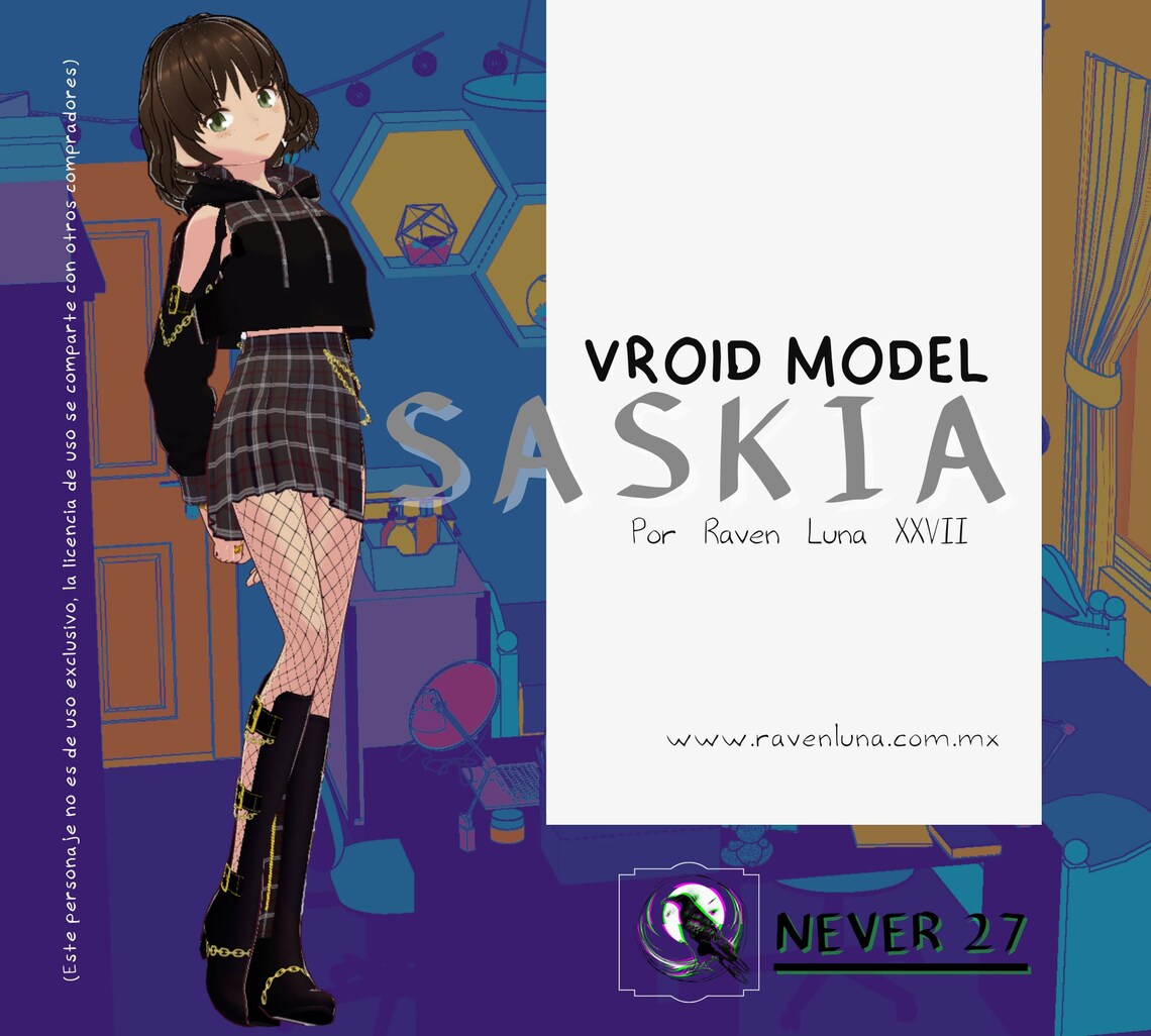 Modelo original 3D vrm personalizado SASKIA. - Etsy México