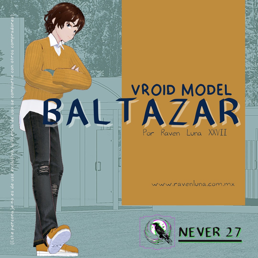 Modelo Original 3D Vrm Personalizado BALTAZAR . - Etsy