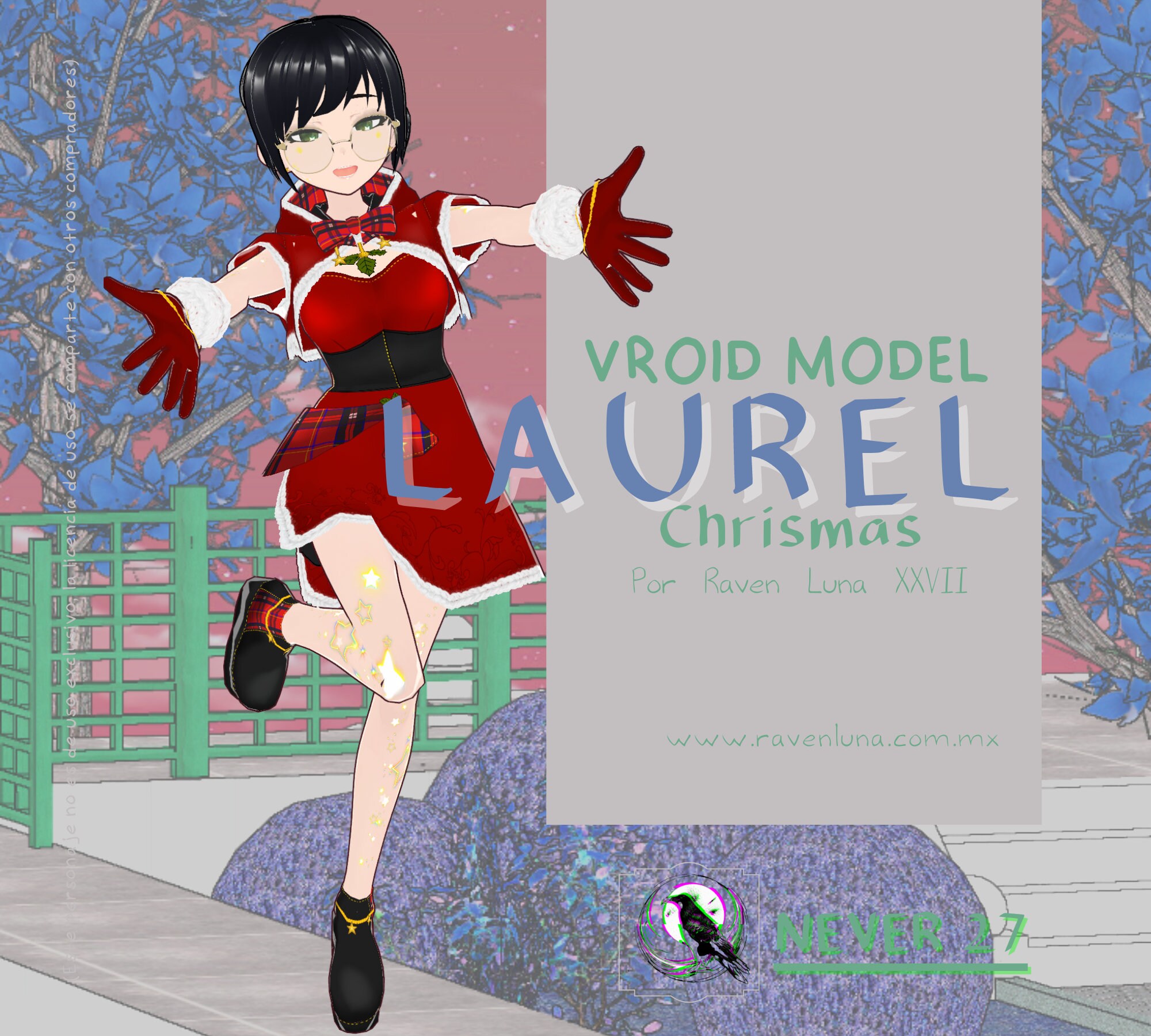 Original Custom 3D Vrm Model LAUREL - Etsy